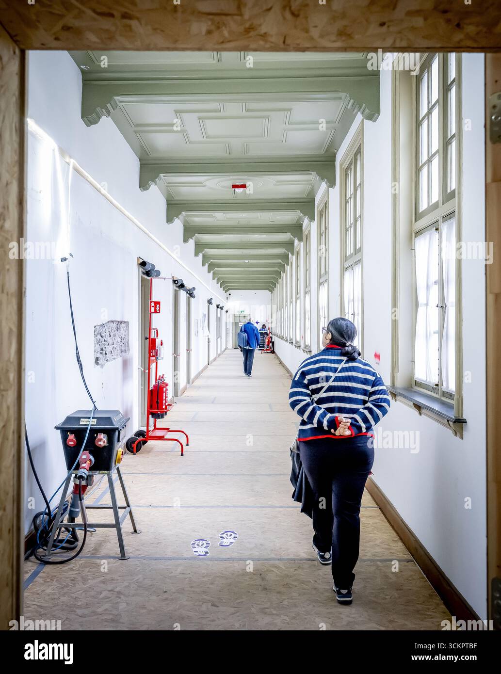 THE HAGUE - Visitors explore the inner courtyard during Open Monument ...