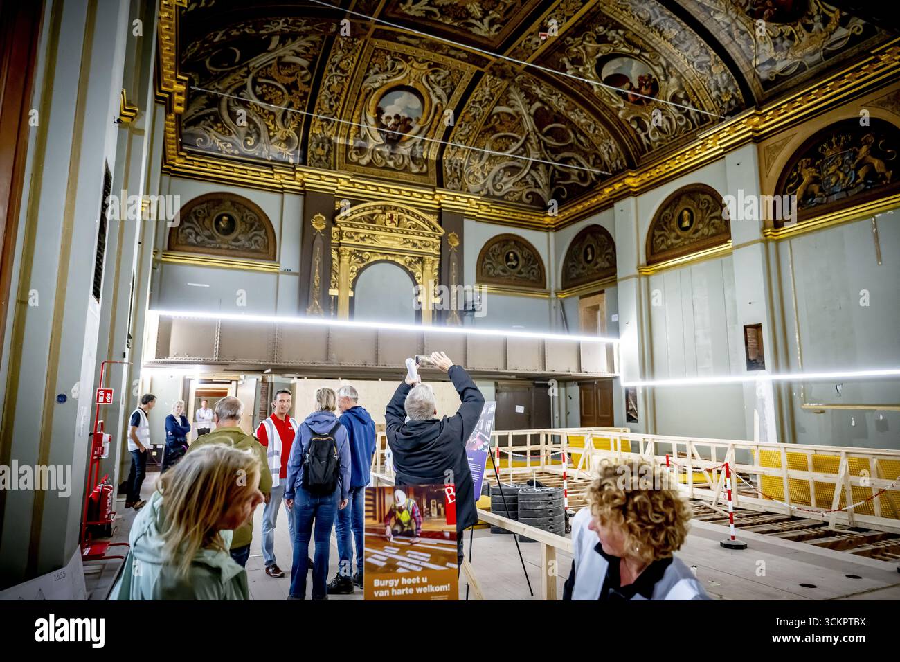 THE HAGUE - Visitors explore the inner courtyard during Open Monument ...