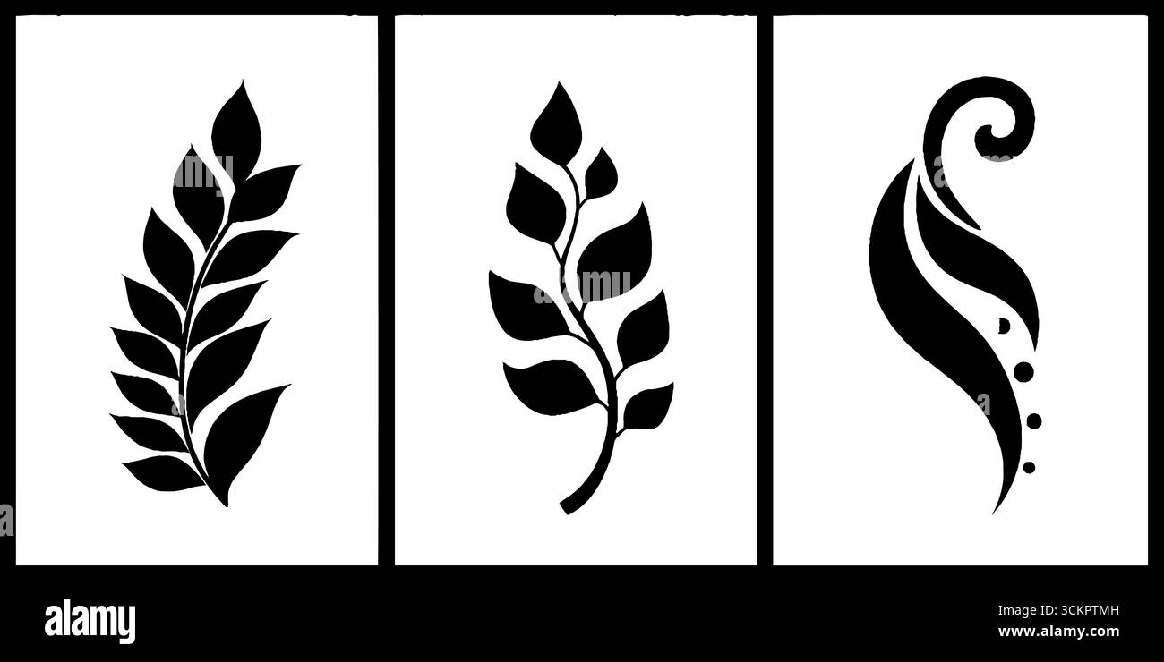 Nature themed composition Stock Vector Images - Alamy