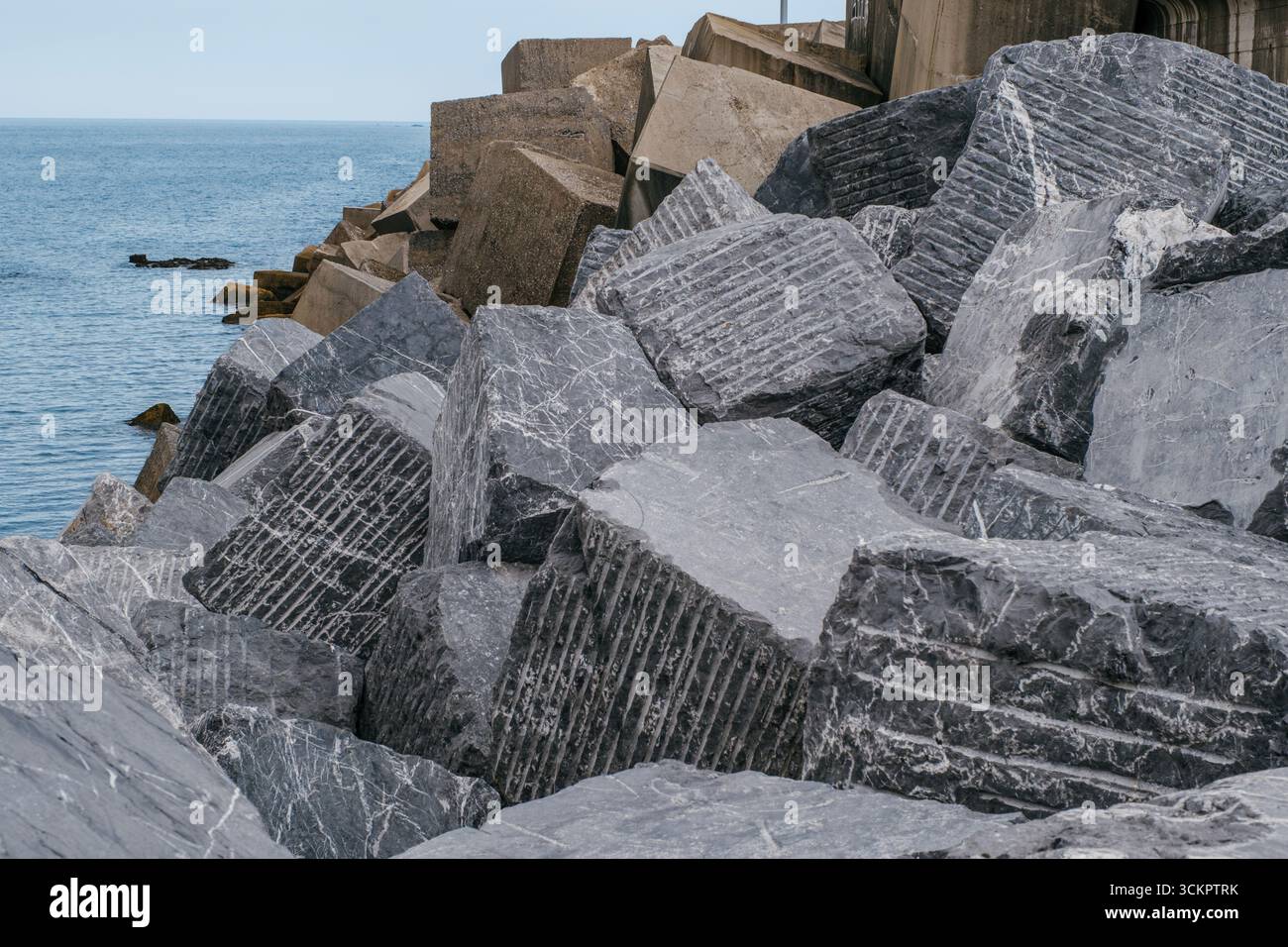 Concrete Breakwater Rocks And Tetrapods For Coastal Protection At ...