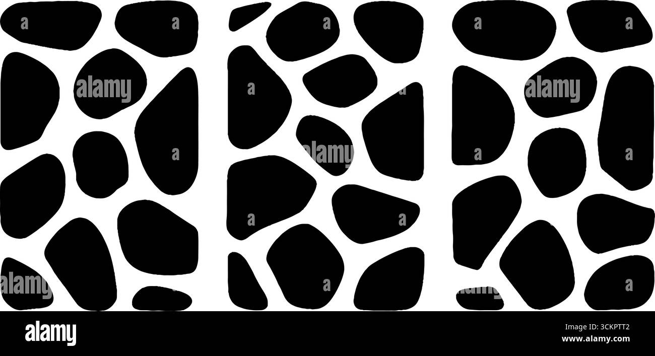High contrast cobblestone pattern design for creative layouts Stock ...
