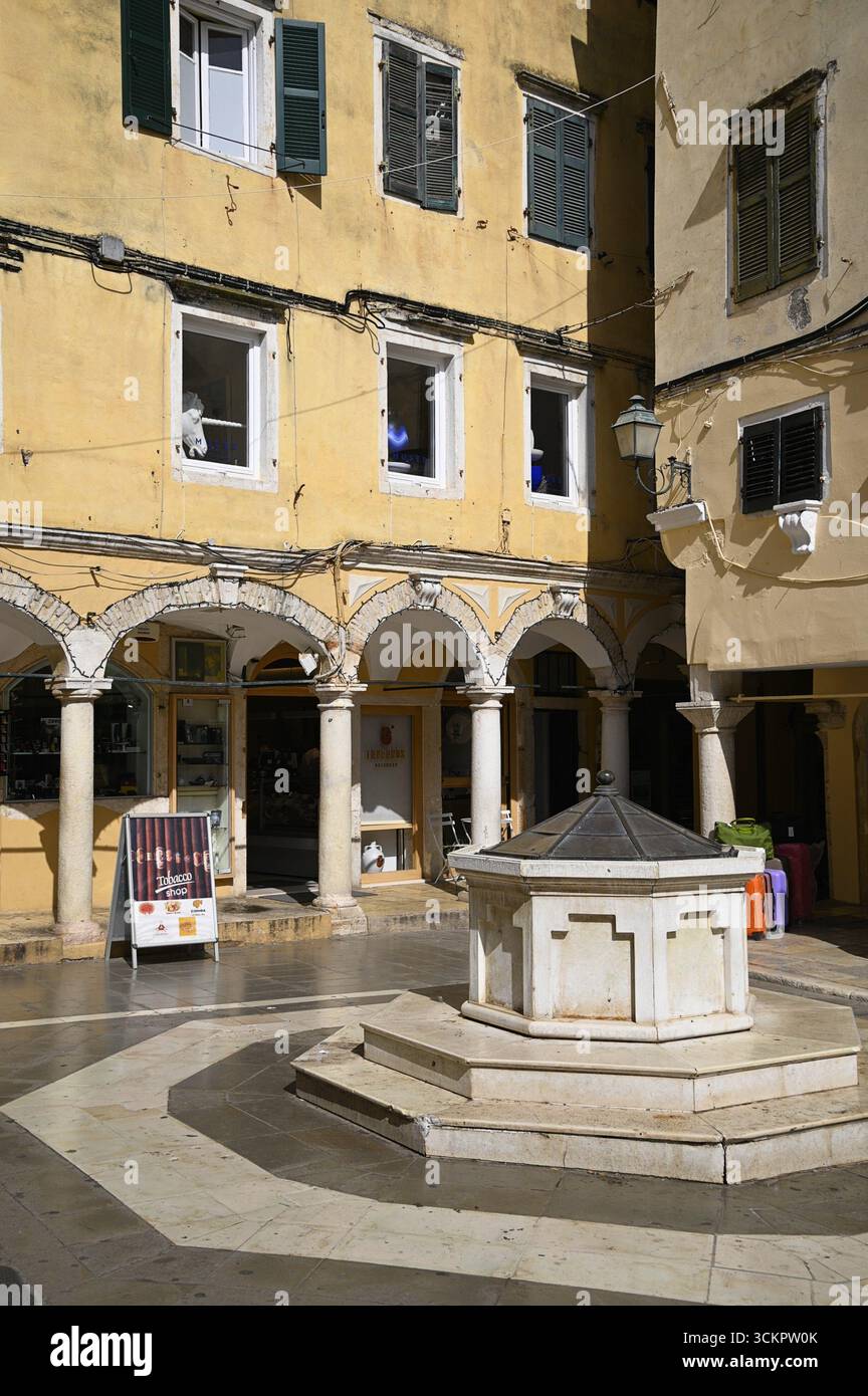Ancient marble sculpted Venetian cistern a historic landmark of ...