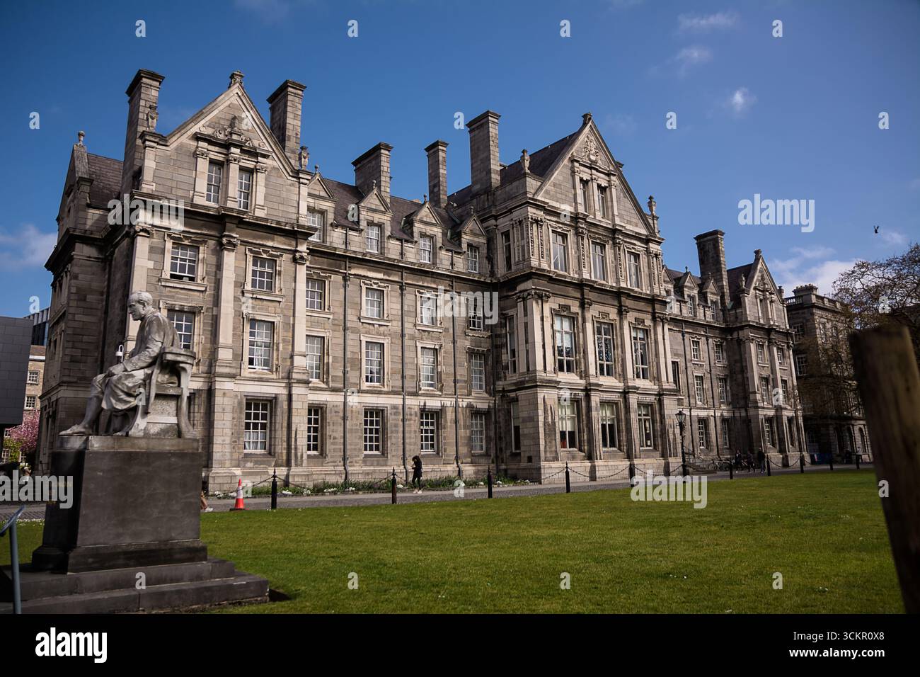 Dublin, Ireland - 04 april, 2025: Facade of the historic Trinity ...