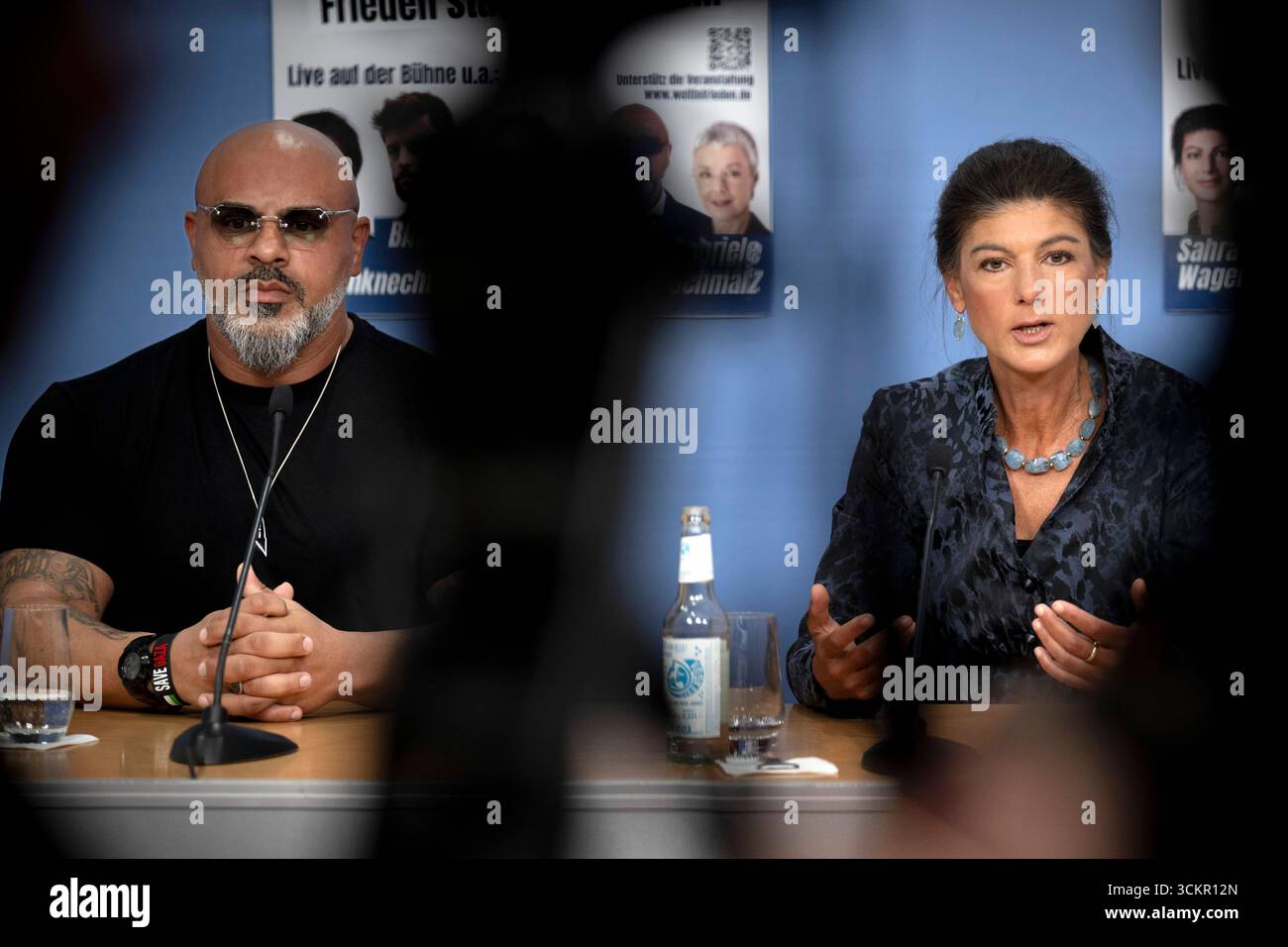 Rapper Massiv, Sahra Wagenknecht DEU, Deutschland, Germany, Berlin, 08. ...