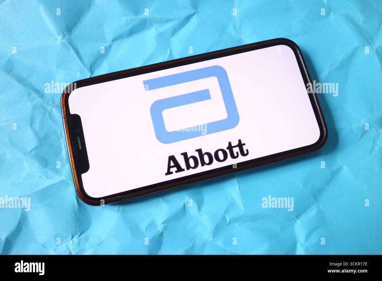 In this photo illustration, the Abbott Laboratories company logo is ...