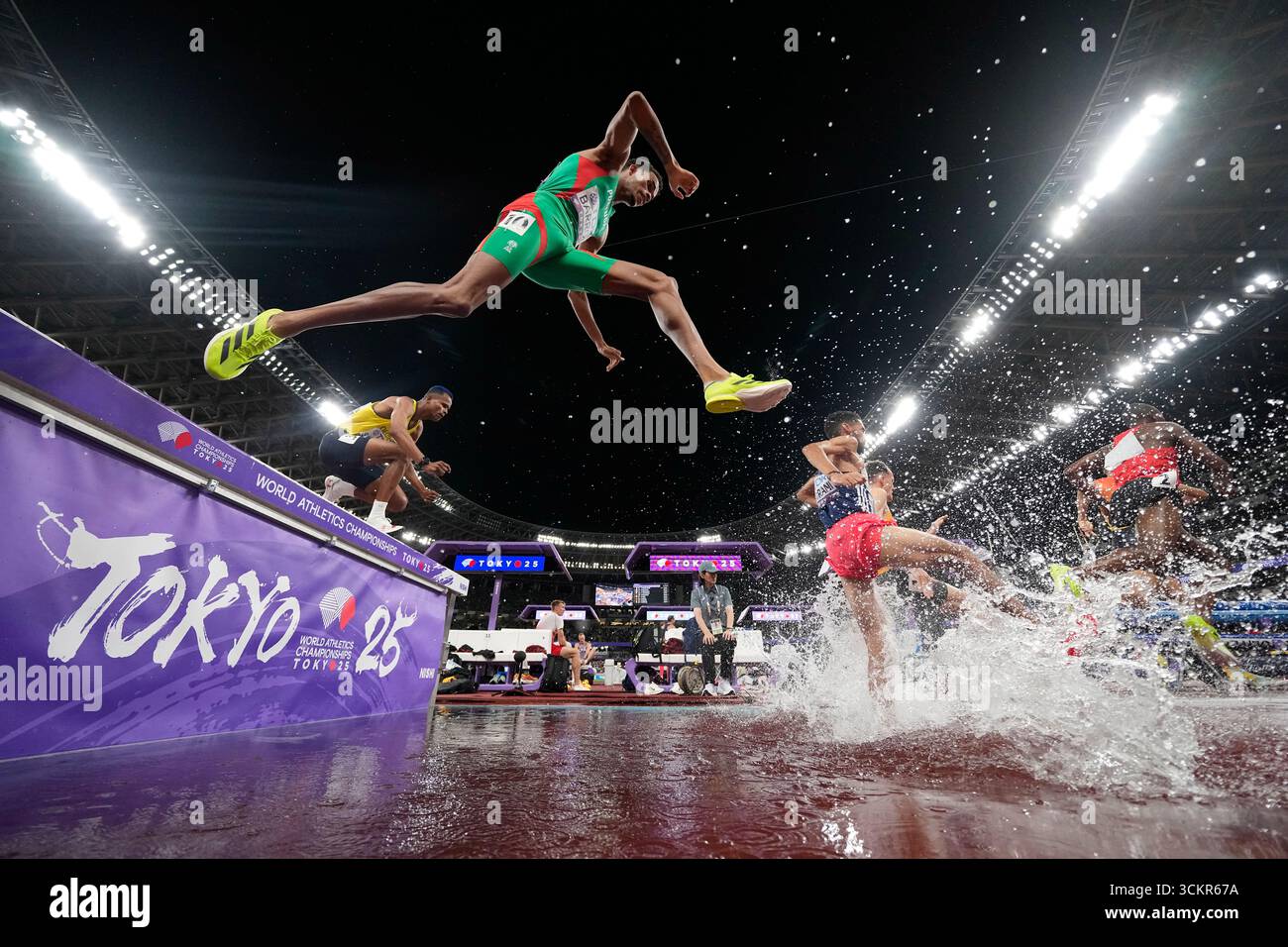 Portugal's Etson Barros competes in a men's 3,000 meters steeplechase ...