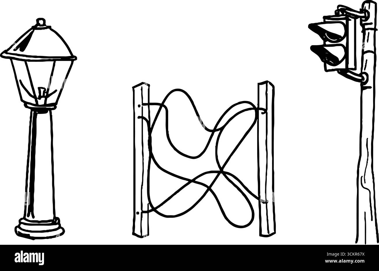 Minimalist line art barrier hi-res stock photography and images - Alamy