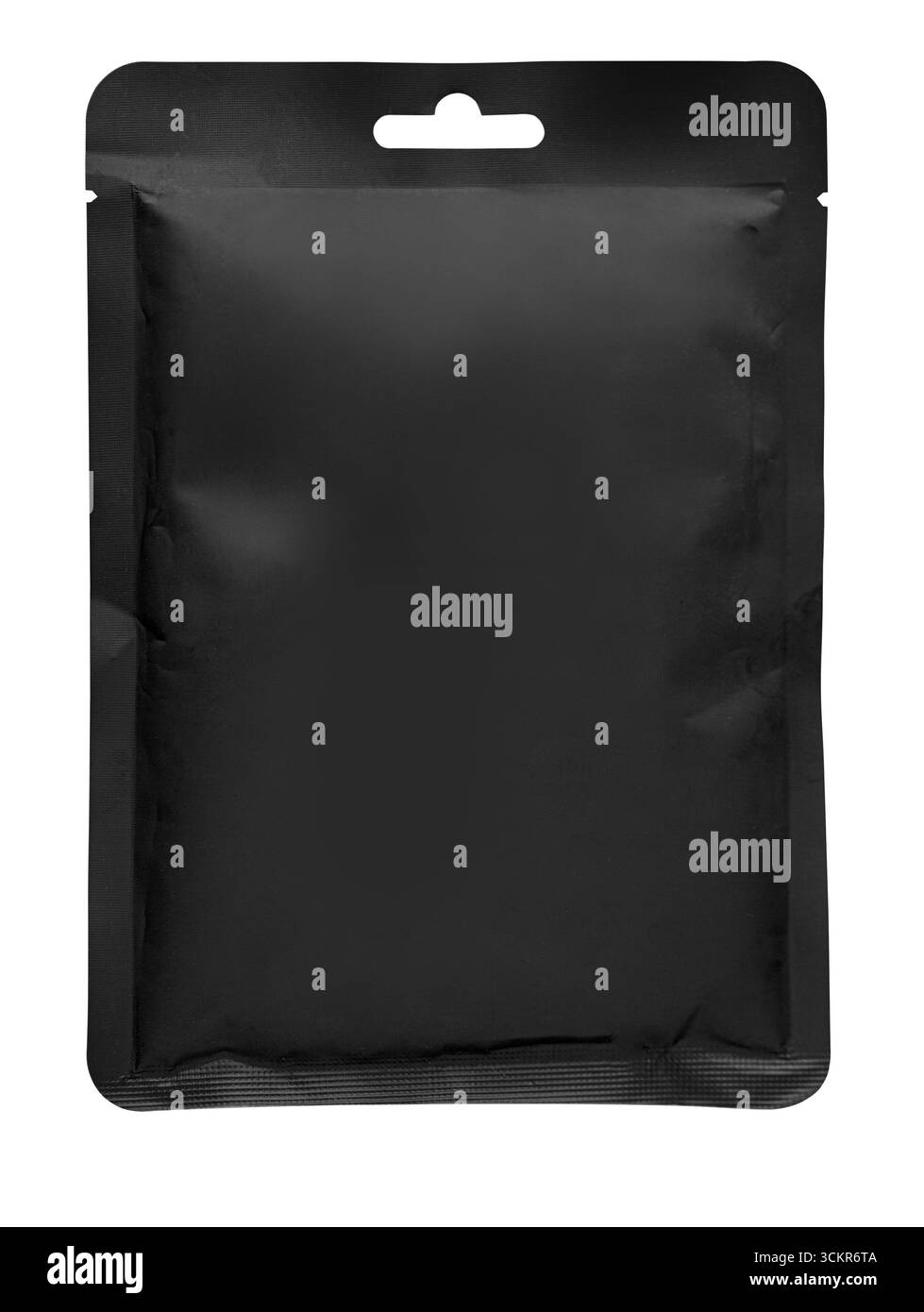 Realistic black doypack pouch with transparent background, perfect for ...