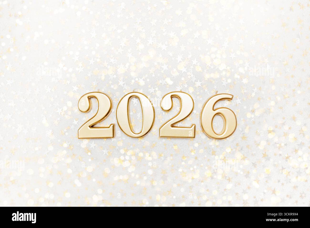 Gold 2026 numbers on hi-res stock photography and images - Alamy