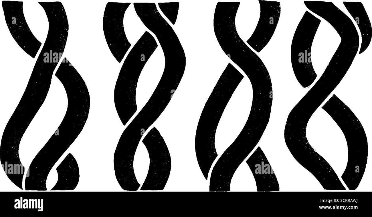 Unique twist pattern Cut Out Stock Images & Pictures - Alamy