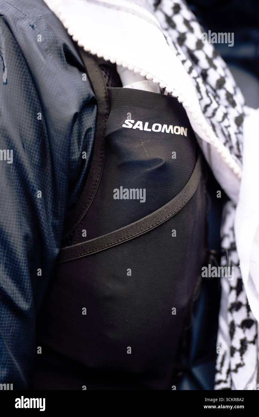 Oslo 20250913. The organization Run For Palestine Oslo is holding a solidarity run for Palestine ...