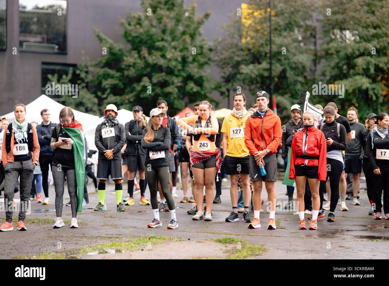 Oslo 20250913. The organization Run For Palestine Oslo is holding a solidarity run for Palestine ...
