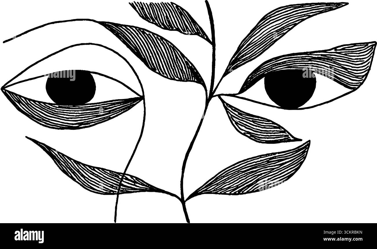 Creative vertical art sketch Black and White Stock Photos & Images - Alamy