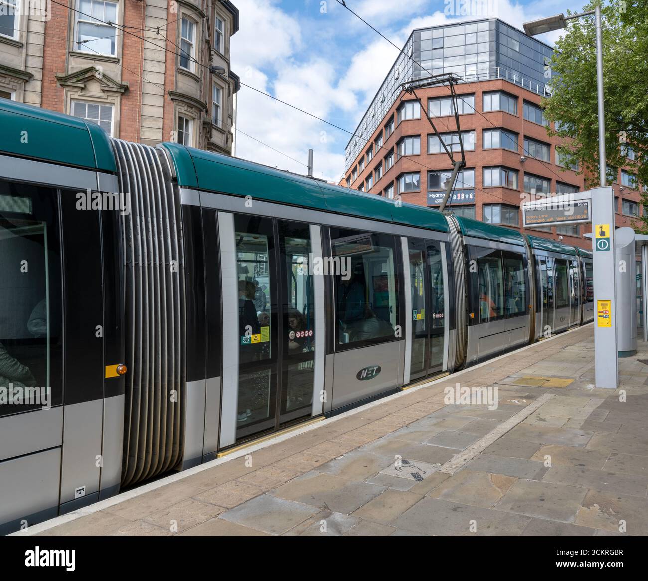Tram operated by Nottingham Express Transit (NET), also known as the ...