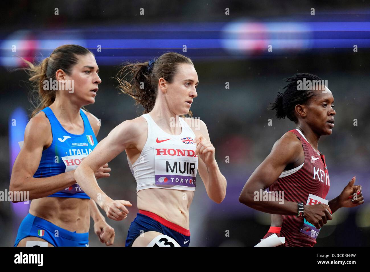 Kenya's Faith Kipyegon leads Britain's Laura Muir and Italy's Marta ...