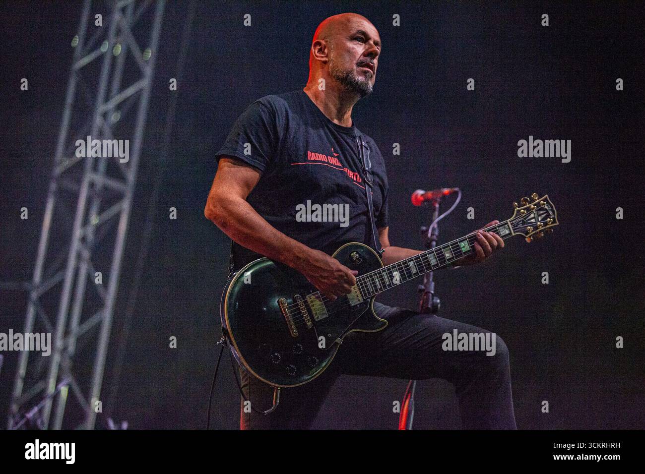 Paolo "Noyse" Pomponio plays his guitar during the concert at the ...