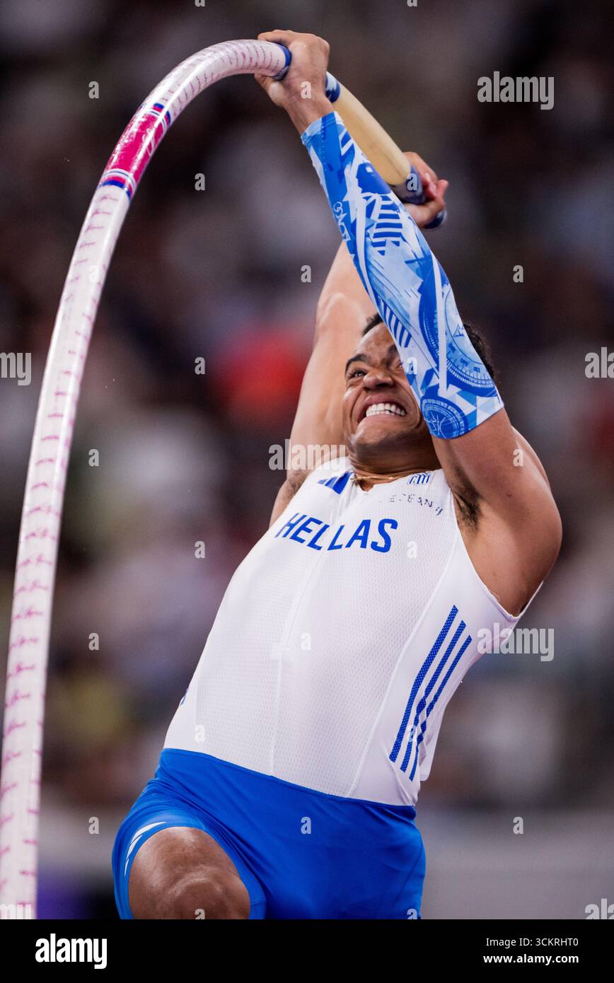 Greek Emmanouil Karalis pictured in action during the men's pole vault ...