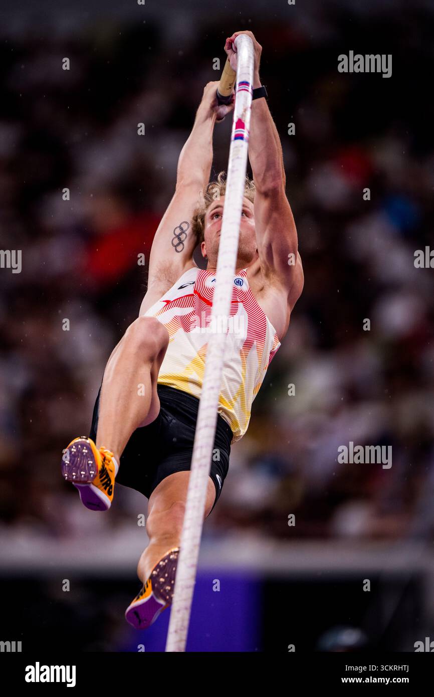 Belgian Ben Broeders pictured in action during the men's pole vault ...