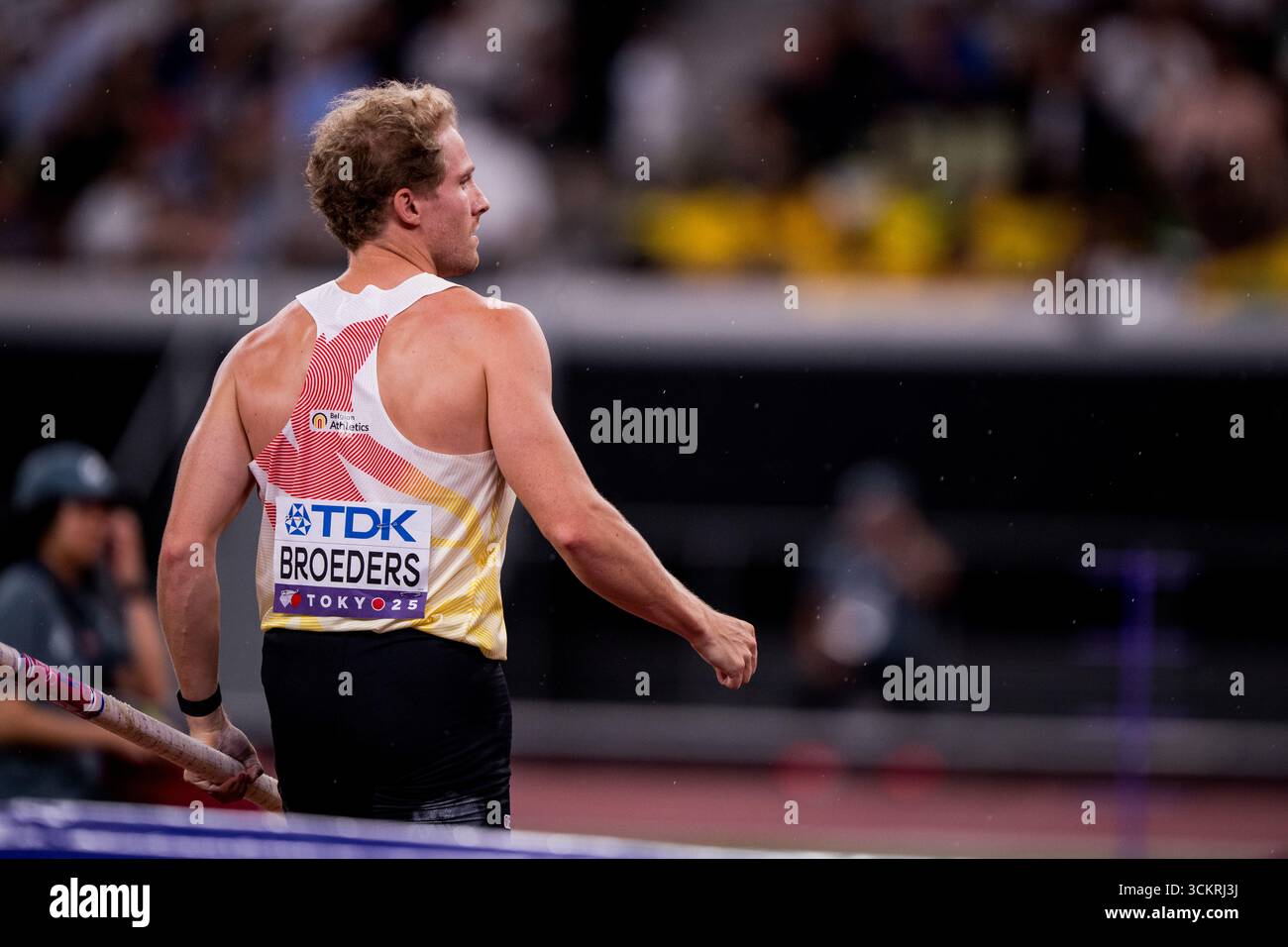 Belgian Ben Broeders pictured in action during the men's pole vault ...