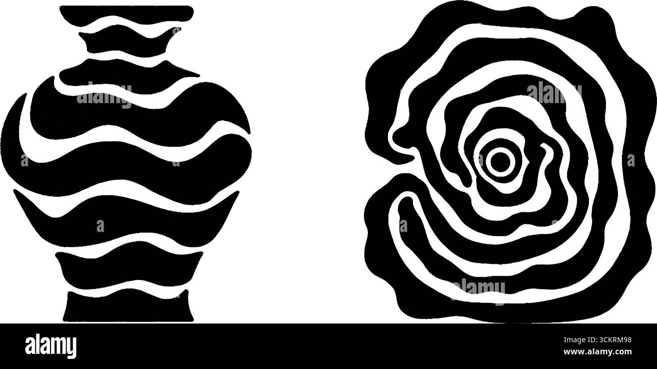 Striking circular design Black and White Stock Photos & Images - Alamy