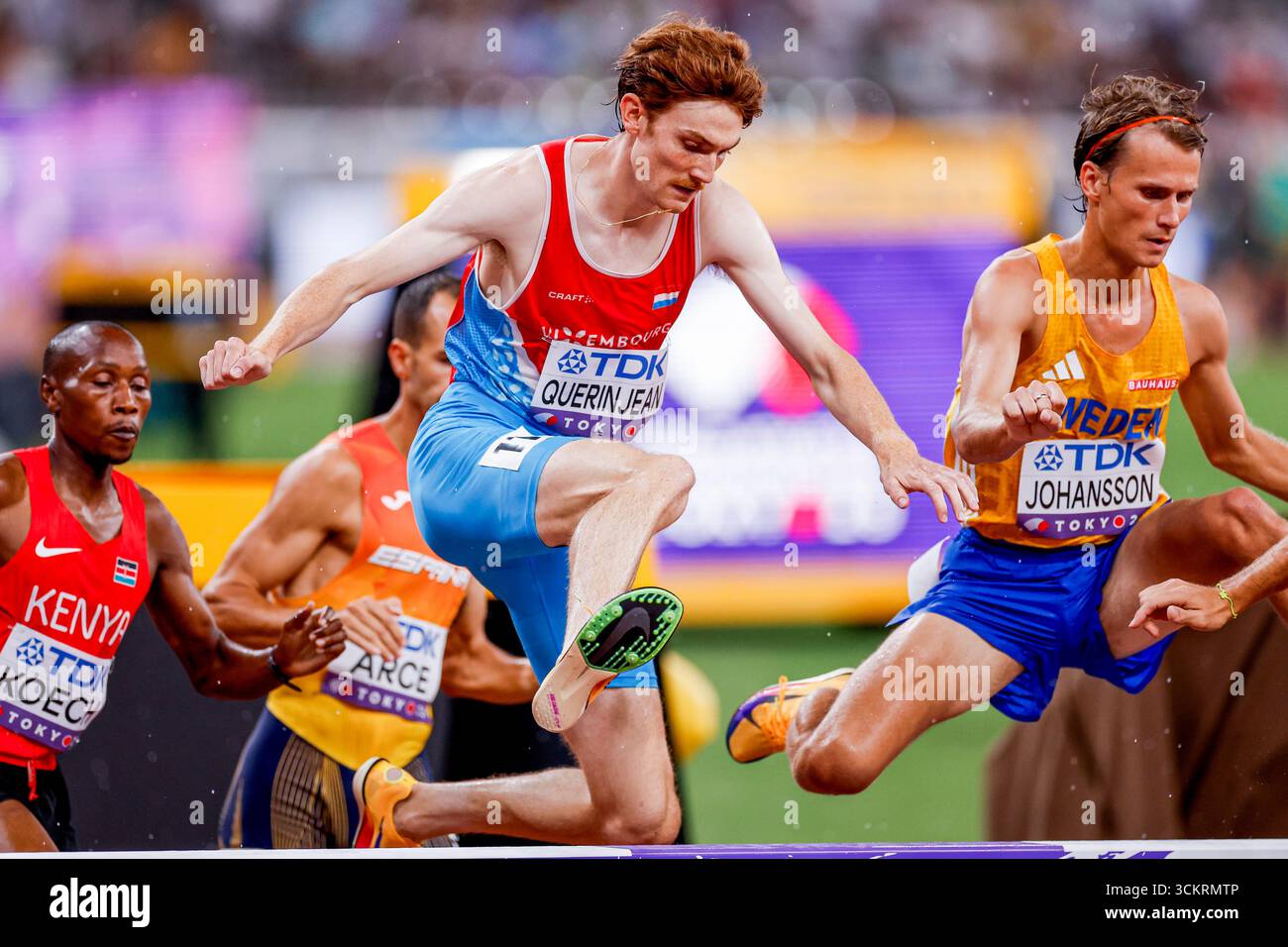 Ruben Querinjean of Luxembourg competing in the Men's 3000 Metres ...