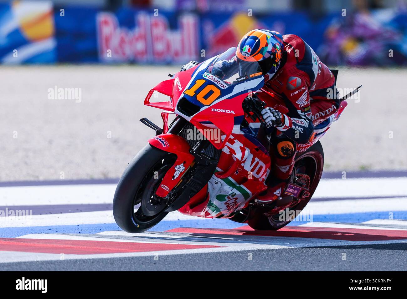 Luca Marini of Italy and Honda HCR Castrol seen during MotoGP GP16 Red ...