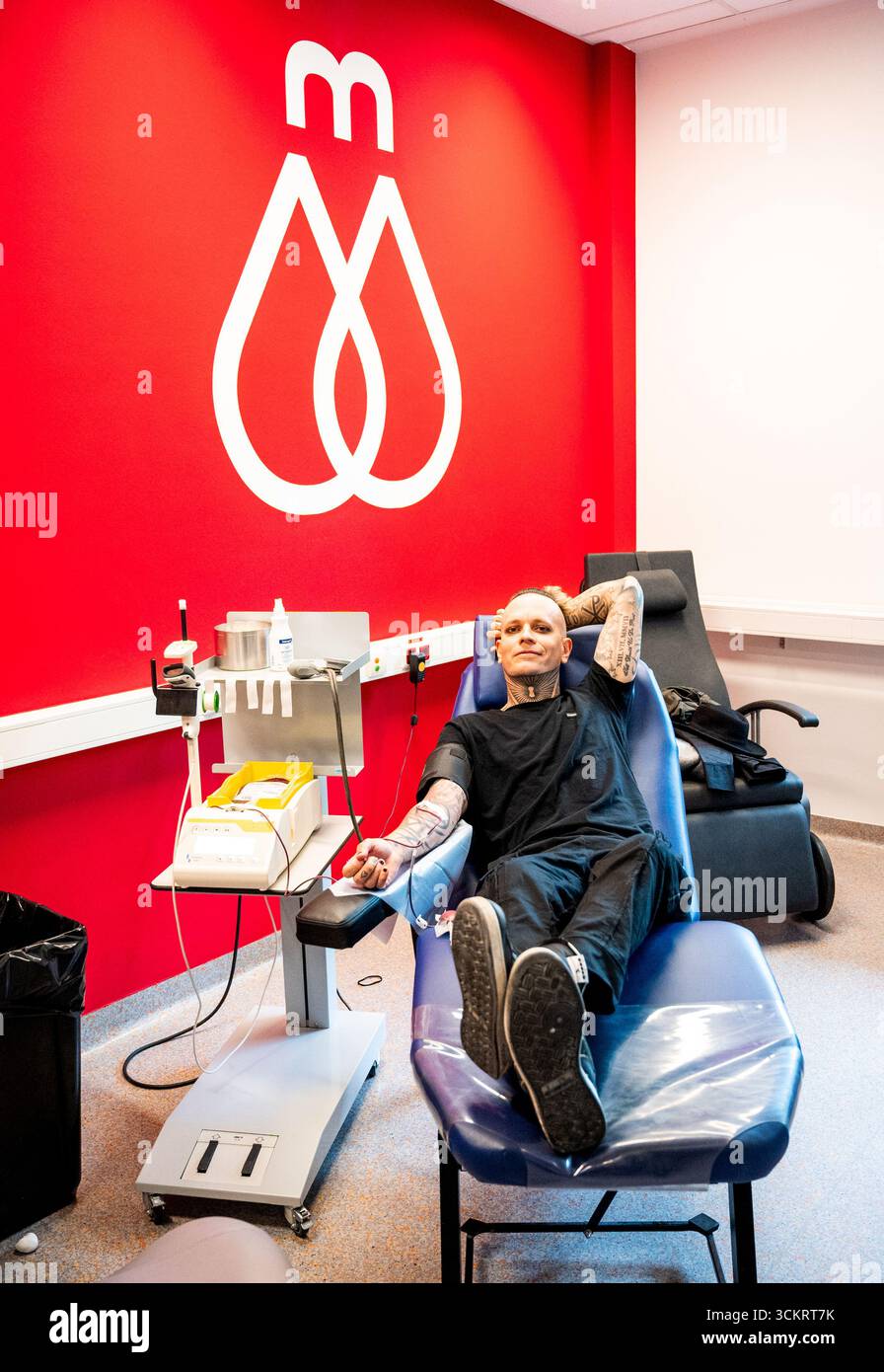 13 September 2025, Hamburg: Chris Harms, singer of the band "Lord of ...