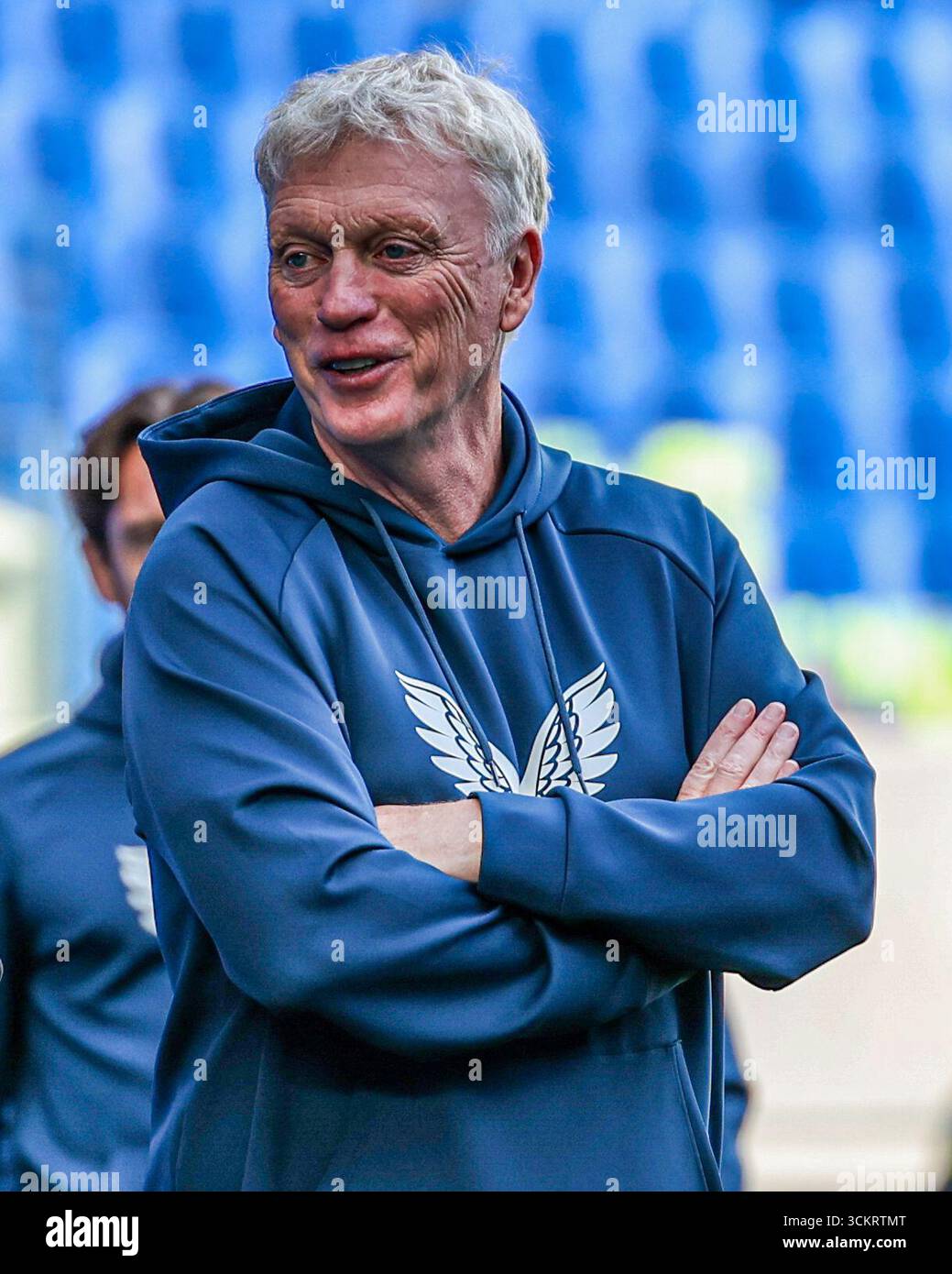 David Moyes manager of Everton ahead of the Premier League match ...