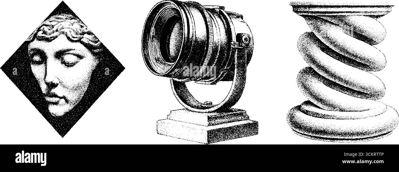 Dotwork tattoo design featuring camera lens and shutter concept with ...