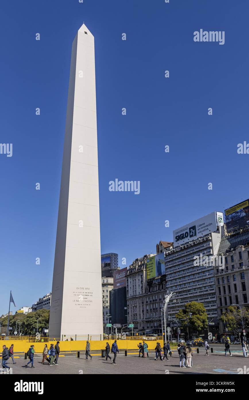 Obelisk, Buenos Aires, capital of Argentina Stock Photo - Alamy