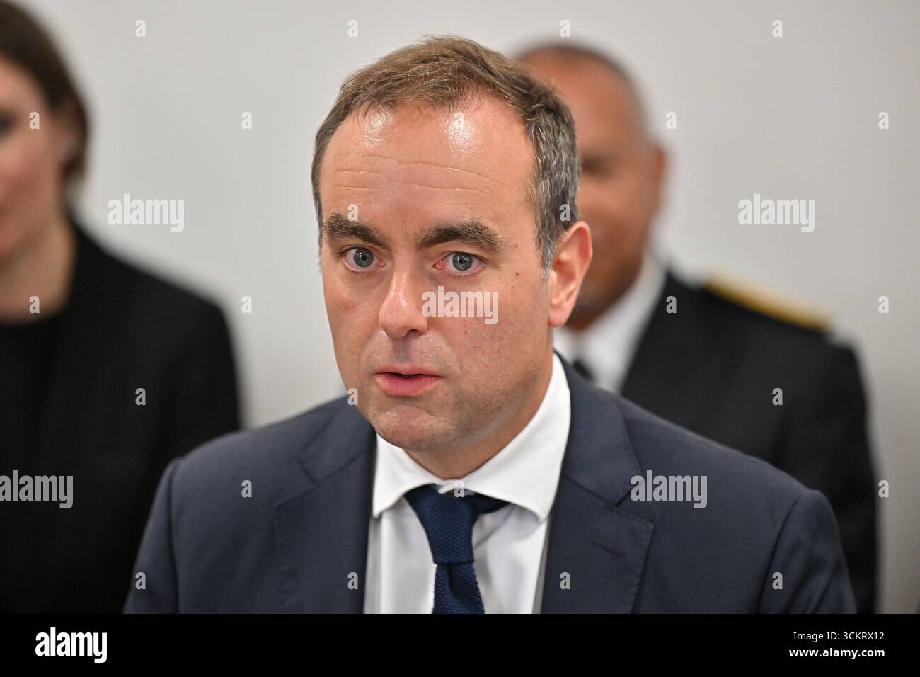 French Prime Minister Sebastien Lecornu makes his first visit to a ...