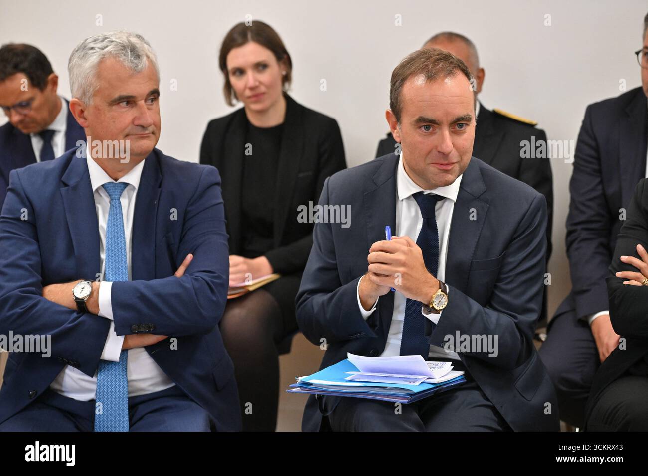 French Prime Minister Sebastien Lecornu makes his first visit to a ...