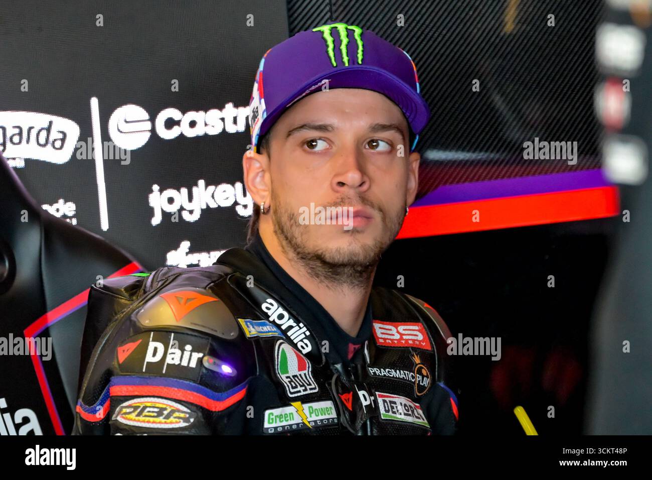 Marco Bezzecchi Ita Aprilia Racing Aprilia portrait waits in the box ...