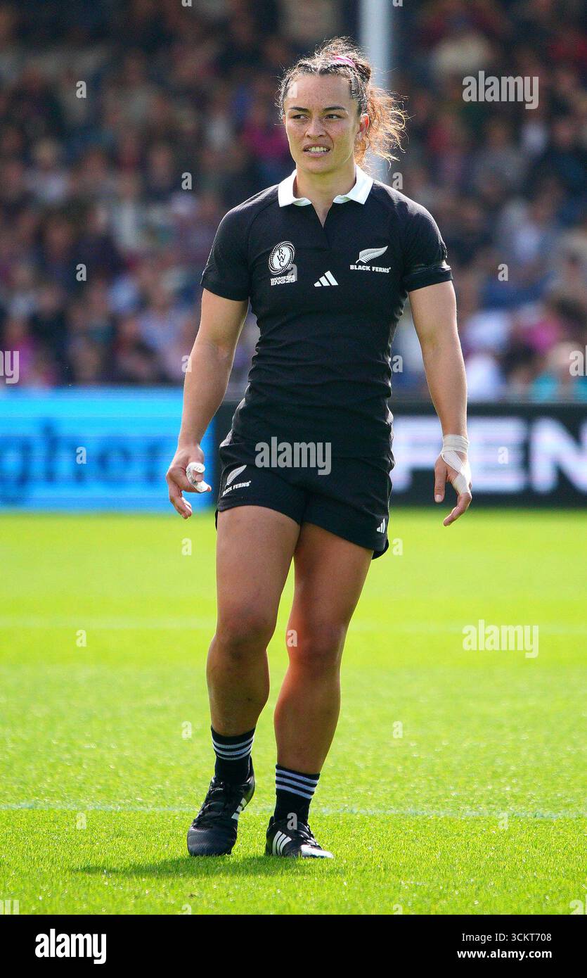 New Zealand's Theresa Setefano during the Women's Rugby World Cup 2025 ...