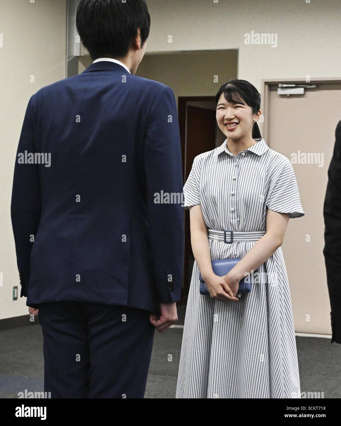 Japanese Princess Aiko is seen off at Nagasaki Airport in Nagasaki ...