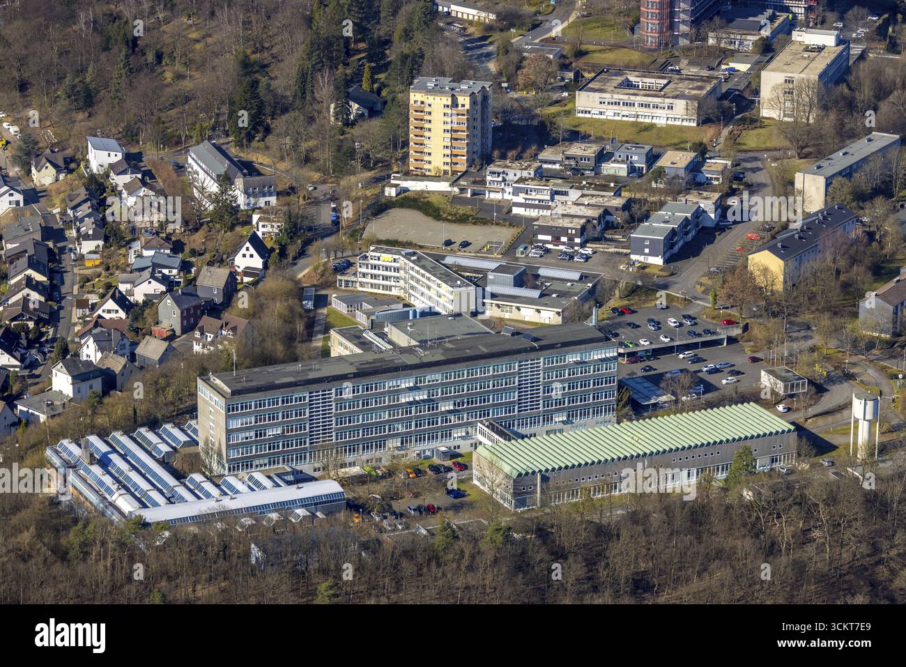 Aerial view, University of Siegen, University of Siegen - Campus Paul ...