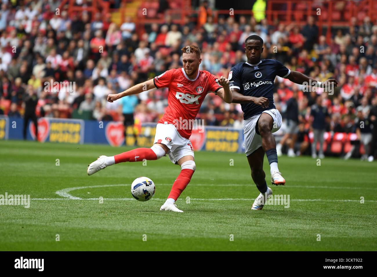 London, England. 13th Sep 2025. Sonny Carey scores during the Sky Bet ...