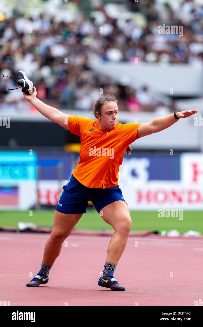 TOKYO, JAPAN - SEPTEMBER 13: Jorinde van Klinken of the Netherlands ...