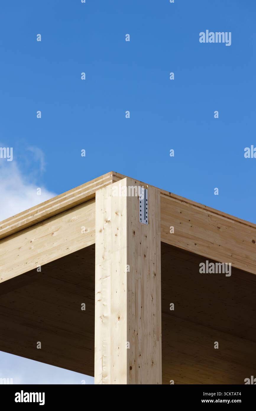 Glulam timber frame laminated hi-res stock photography and images - Alamy