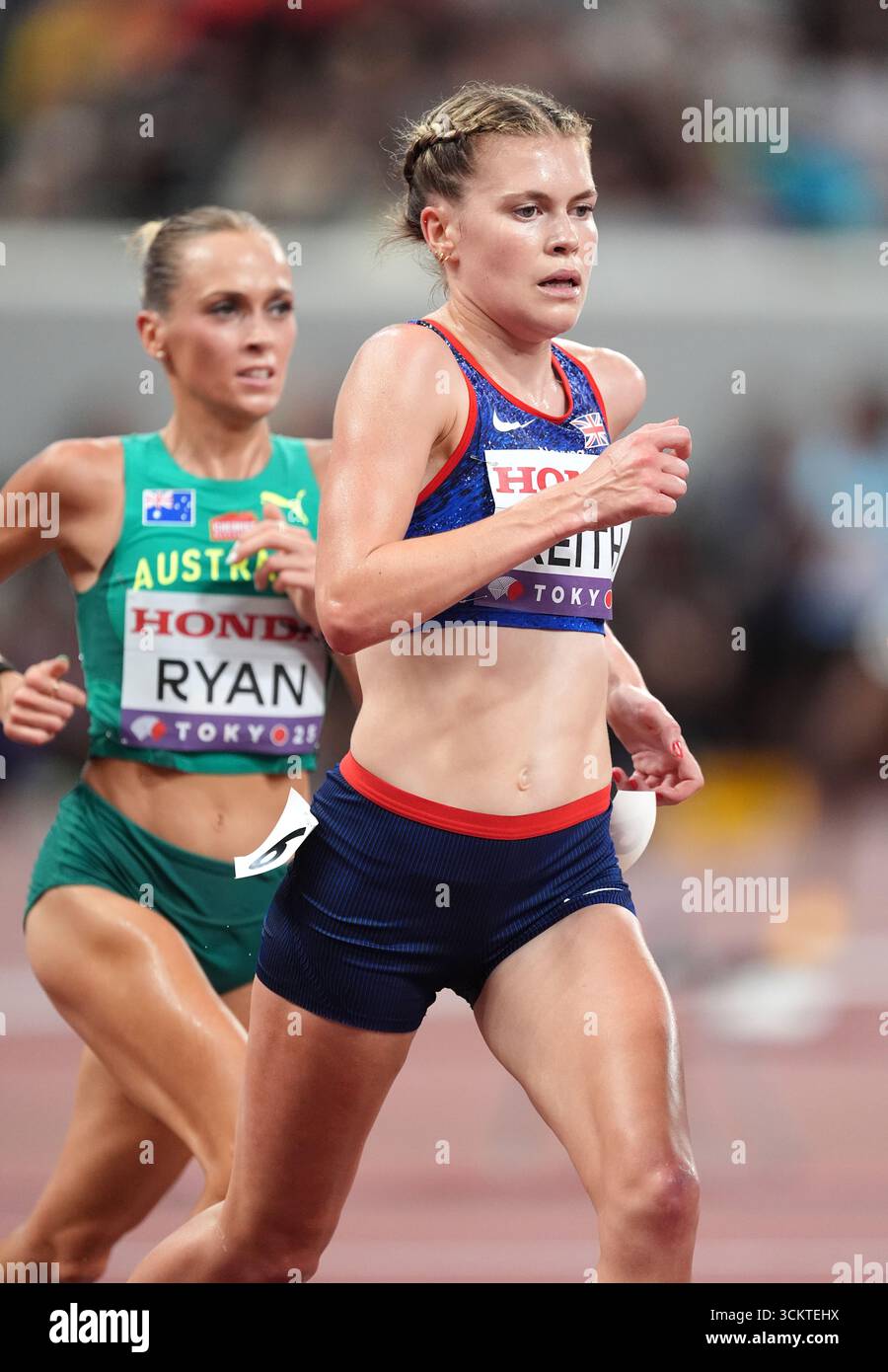 Megan Keith of Great Britain competes in the Women's 10,000 metres on ...