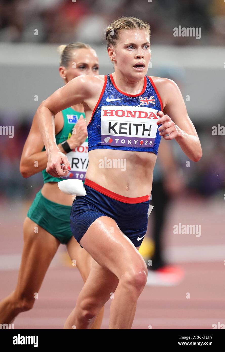 Megan Keith of Great Britain competes in the Women's 10,000 metres on ...