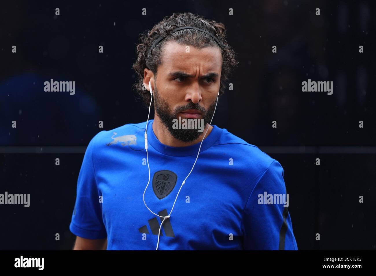 Leeds United's Dominic Calvert-Lewin arrives ahead of their Premier ...