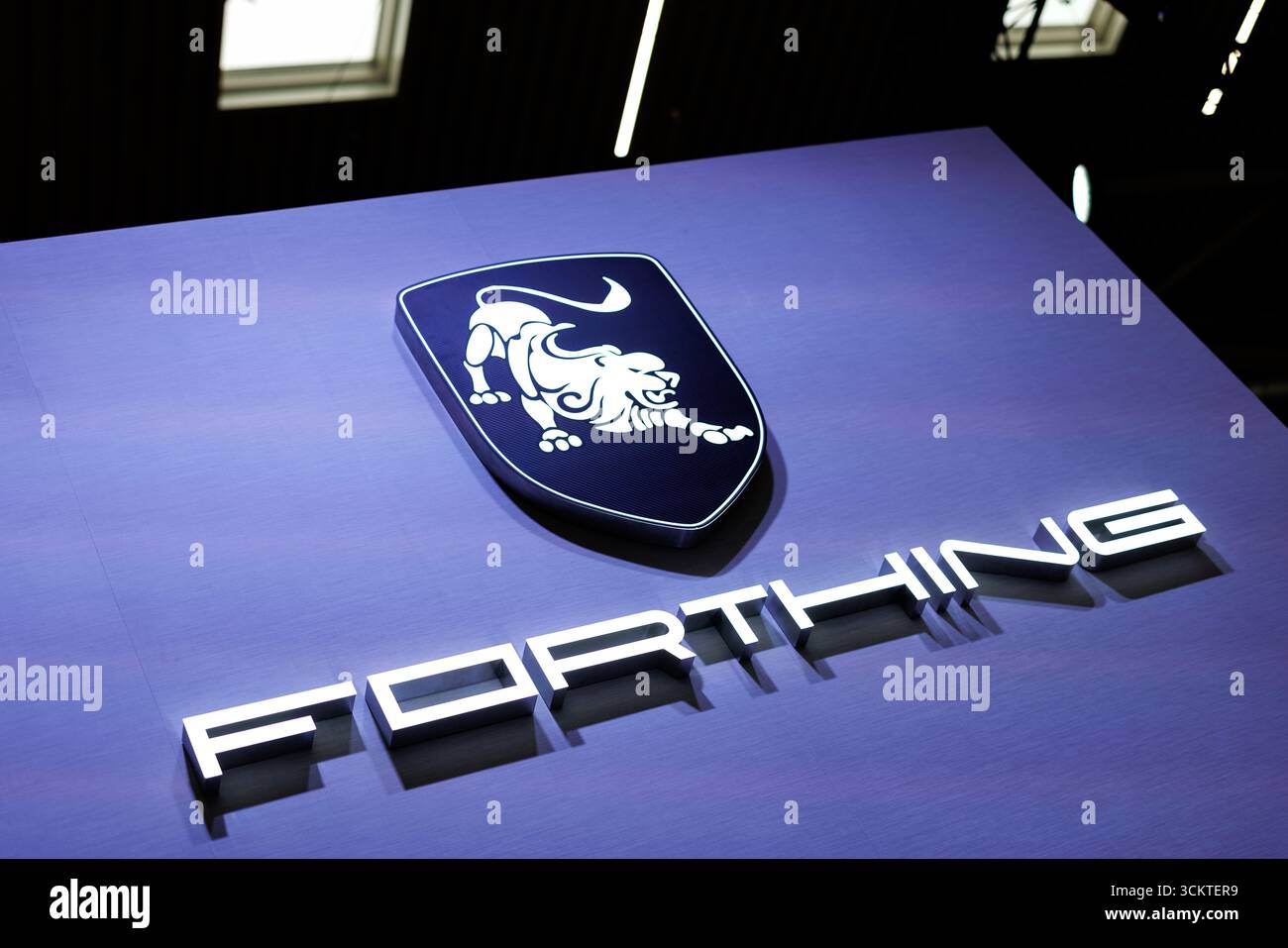12 September 2025, Bavaria, Munich: The brand logo of Forthing (brand ...