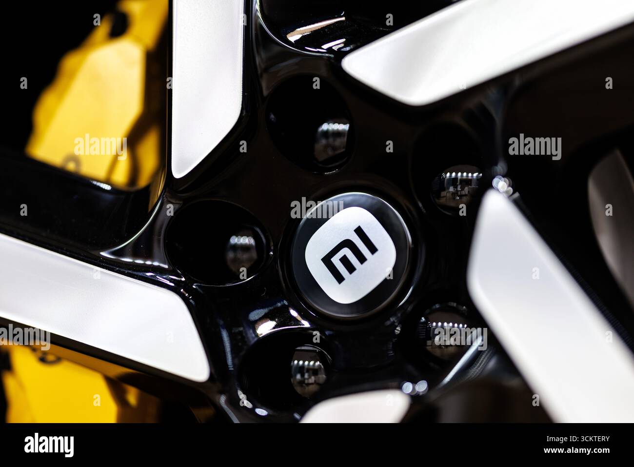Munich, Germany. 12th Sep, 2025. The brand logo of Xiaomi (brand, logo ...