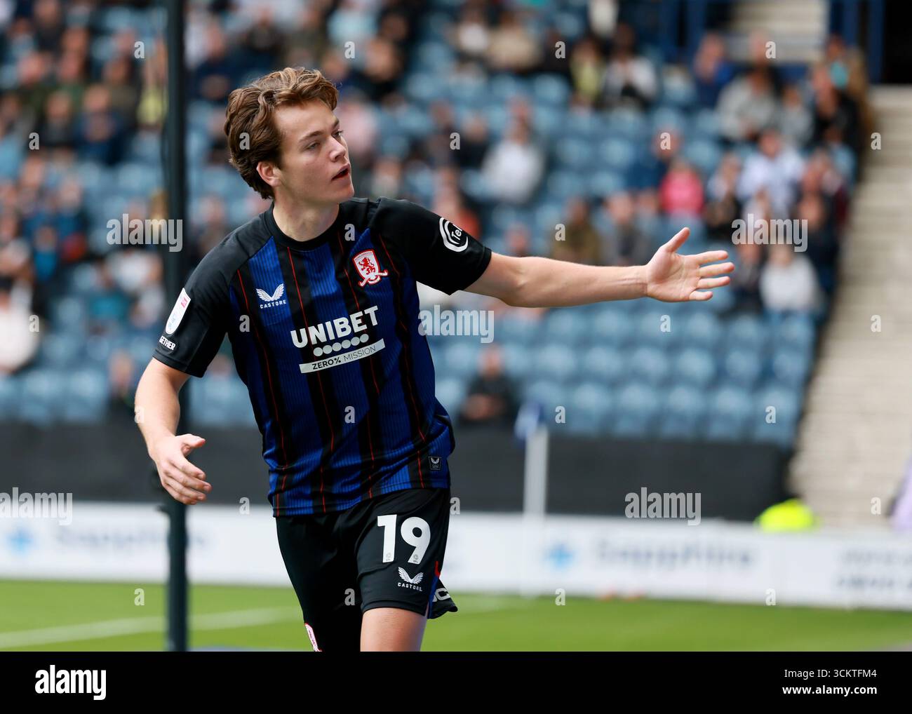 Middlesbrough's Sverre Halseth Nypan celebrates his teams equaliser ...