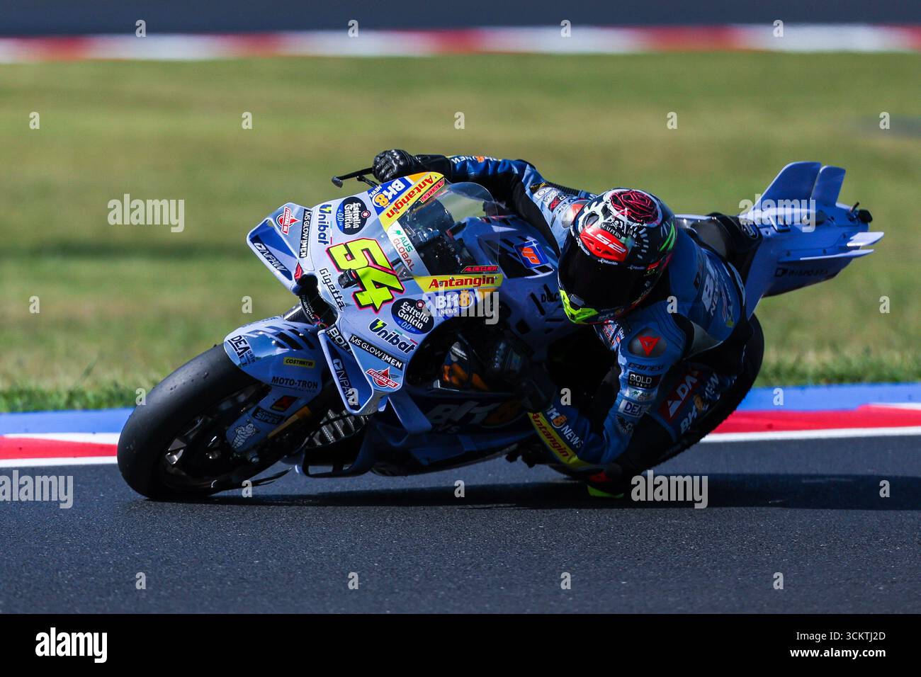Fermin Aldeguer of Spain BK8 Gresini Racing MotoGP seen during MotoGP GP16 Red Bull Grand Prix ...