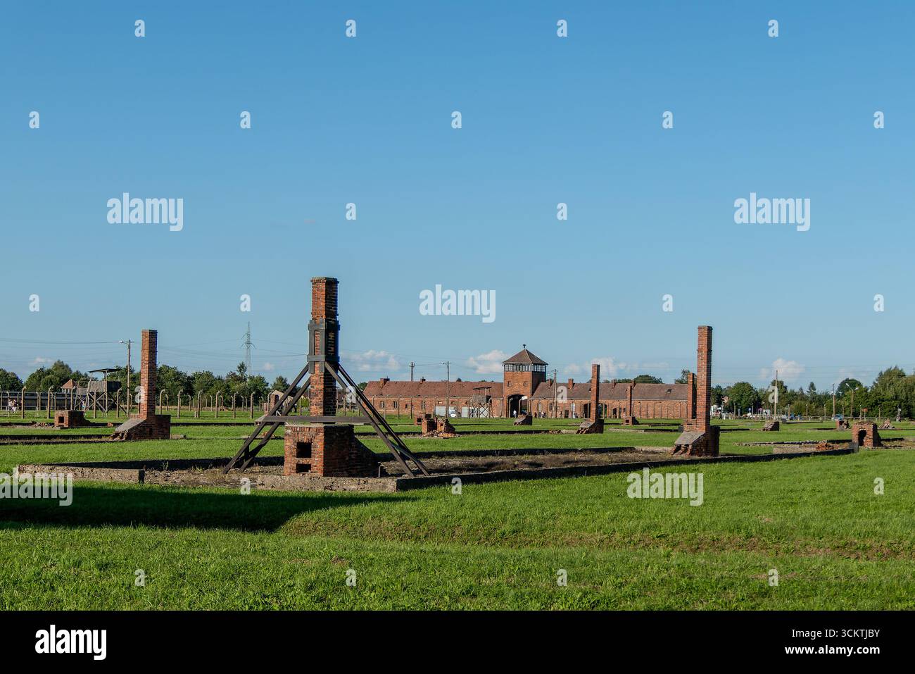 Auschwitz, Poland, August 6, 2025. Auschwitz Birkenau Concentration and ...
