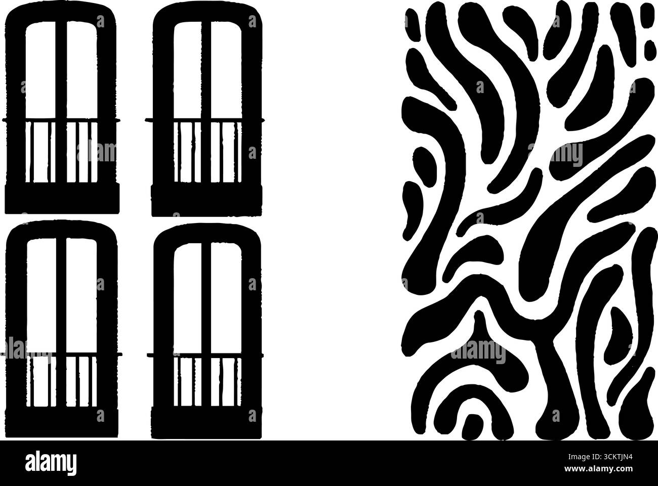 Bold visual rhythm Cut Out Stock Images & Pictures - Alamy