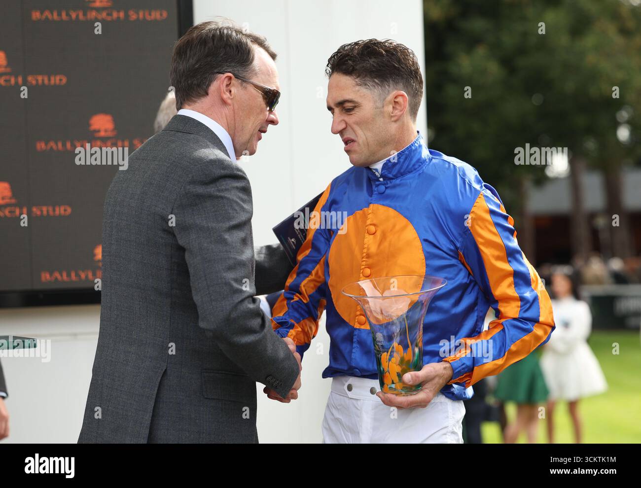 Jockey Christophe Soumillon after riding Diamond Necklace to victory in ...