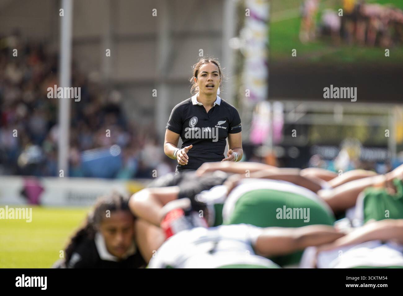 Stacey Waaka (Centre – New Zealand, Chiefs Manawa and Waikato) waits ...